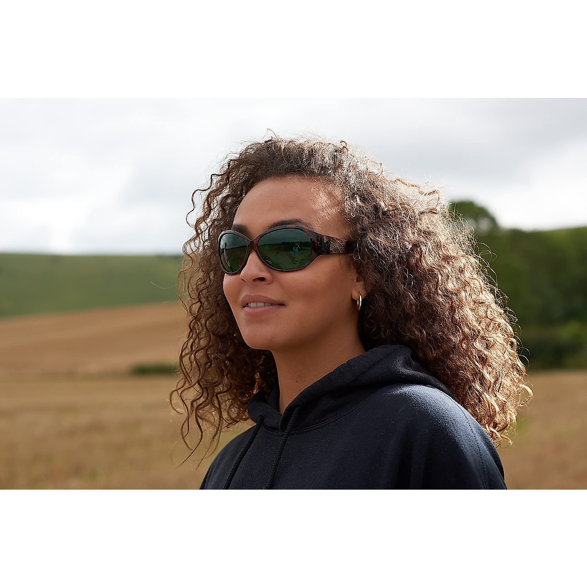 MigraLens Migraine Relief Glasses Women's Frame, Purfect Style | For Chronic Light Sensitivity | Green Lenses