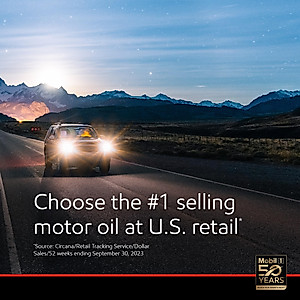 Mobil 1 Advanced Fuel Economy Full Synthetic Motor Oil 0W-20, 5 Quart