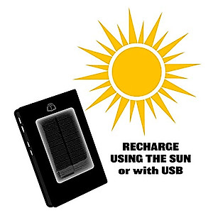 Talking Bible - Electronic Holy Bible Audio Player in English for Seniors, Kids and The Blind, Solar Powered, KJV (King James Version), Black