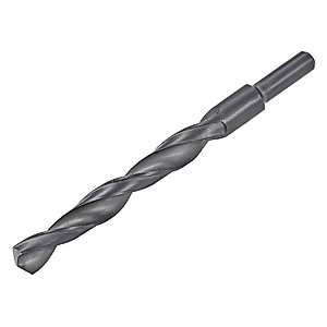 uxcell Reduced Shank Twist Drill Bits 14mm High Speed Steel 4241 with 10mm Shank for Aluminum Alloy Steel Metal Plastic Wood