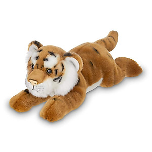 Bearington Saber Plush Tiger Stuffed Animal, 14 inches