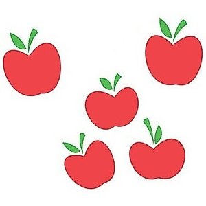 3 pcs Cutie Marks Applejack Apple Jack MLP Pony Removable Peel Self Stick Adhesive Vinyl Decorative Wall Decal Sticker Art Kids Room Home Decor Girl Children Bedroom Nursery 1 to 3 inches