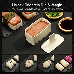 Delamu Sushi Making Kit 27 in 1 [Parent-Child] Sushi Kit, for Beginners/Pros Sushi Makers, with Bamboo Sushi Mats, Sushi Bazooka, Onigiri Mold, Rice Paddle, Sushi Knife, Guide Book & More