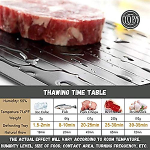 Defrosting Tray | Thawing Plate for Frozen Meat | Extra Large Meat Defroster Tray | No Electricity | Meat Thawing Board | Thawing Tray