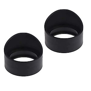 TEHAUX 2 pcs Soft Rubber Eyepiece Eye Shield 33mm Eye Guards Cups Eyepiece Covers for Binocular Microscope