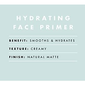 e.l.f. Hydrating Face Primer, Makeup Primer For A Flawless, Smooth Canvas, Infused With Grape, Vitamins A, C, & E, Vegan & Cruelty-Free, 1.01 Oz