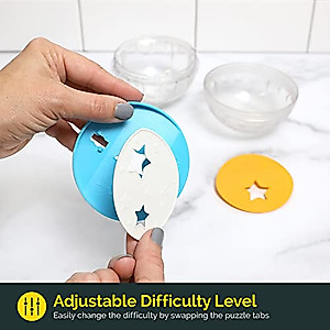 Pet Zone IQ Treat Ball Dog Treat Dispenser Interactive Dog Toy - 3" - for Dogs and Cats - Adjustable Difficult Dog Ball for Treats