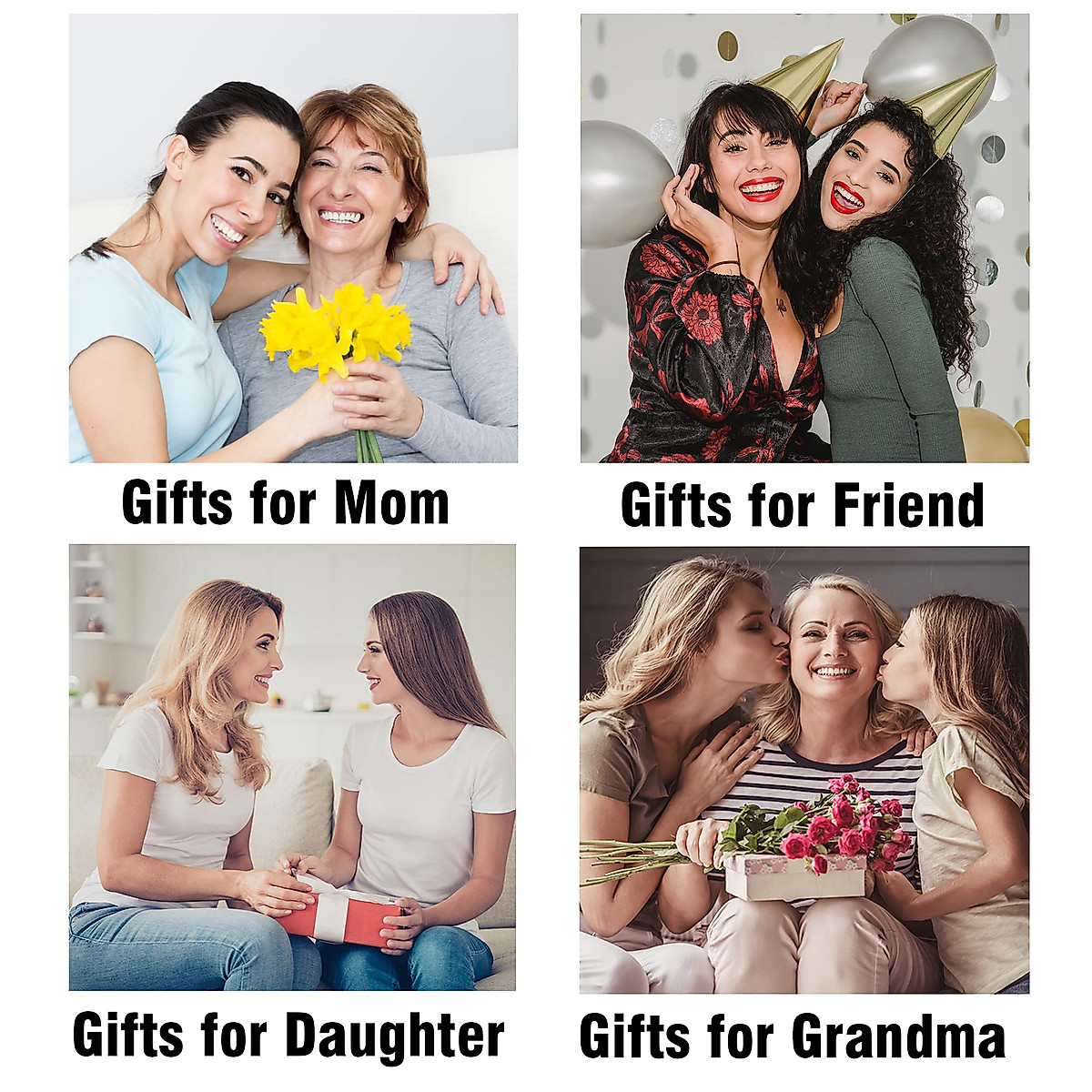 JoycuFF Lily Wild Flower Gold Coin Necklace for Women Dainty Birthday for Mom Girlfriend Daughter Sister 18K Gold Filled Jewelry Christmas Valentine's Day Gifts for Her