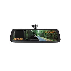 Brandmotion FVMR-8876V2 FullVUE Rear Camera Mirror System with Full HD Video Screen & 2-Channel DVR for Jeep Wrangler JL 2018+