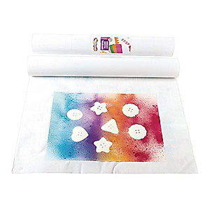 Colorations® Crystal Clear Cover, 18 inches x 65 feet, Protects Artwork, Artwork Saver, Self Adhesive Shelf Liner, Book Cover, Transparent Liner