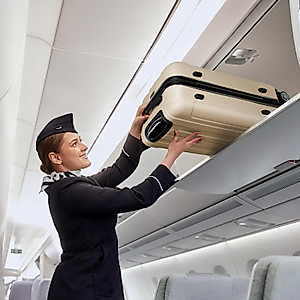 FOCHIER Carry On Luggage Airline Approved with Spinner Wheels,PC+ABS, 20inch Hard Shell LIghtweight Small Travel Suitcase Carry-On Suitcase With Wheels & TSA Lock