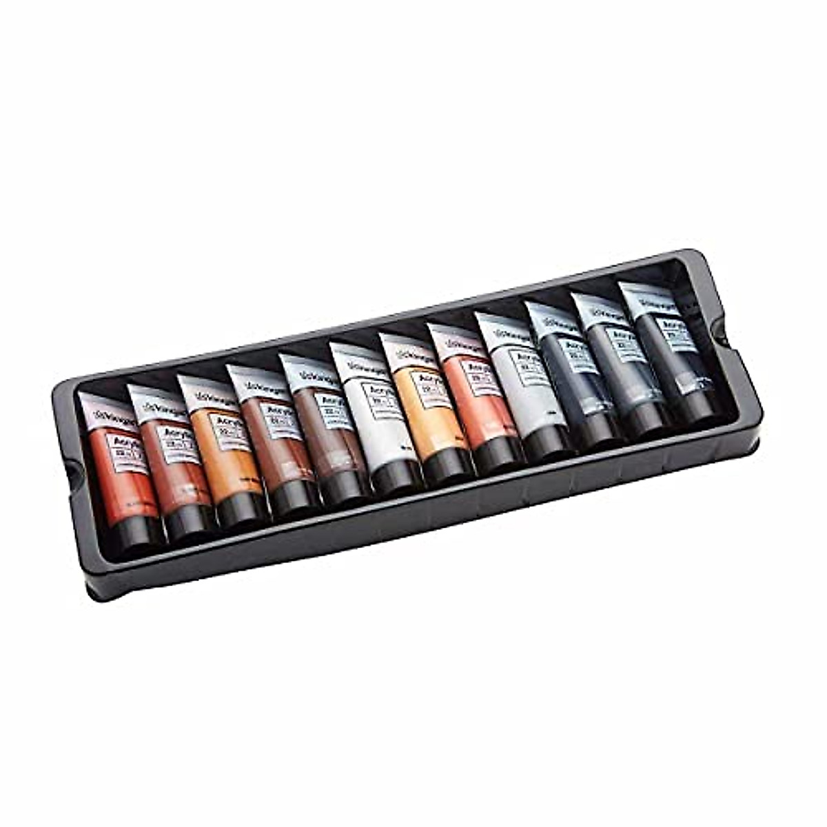 KINGART 500-48 PRO Artist Quality 48 Pc. Acrylic Paint Set, 22ml (0.74oz) Tubes, Set of 48 Unique, Highly Pigmented Colors
