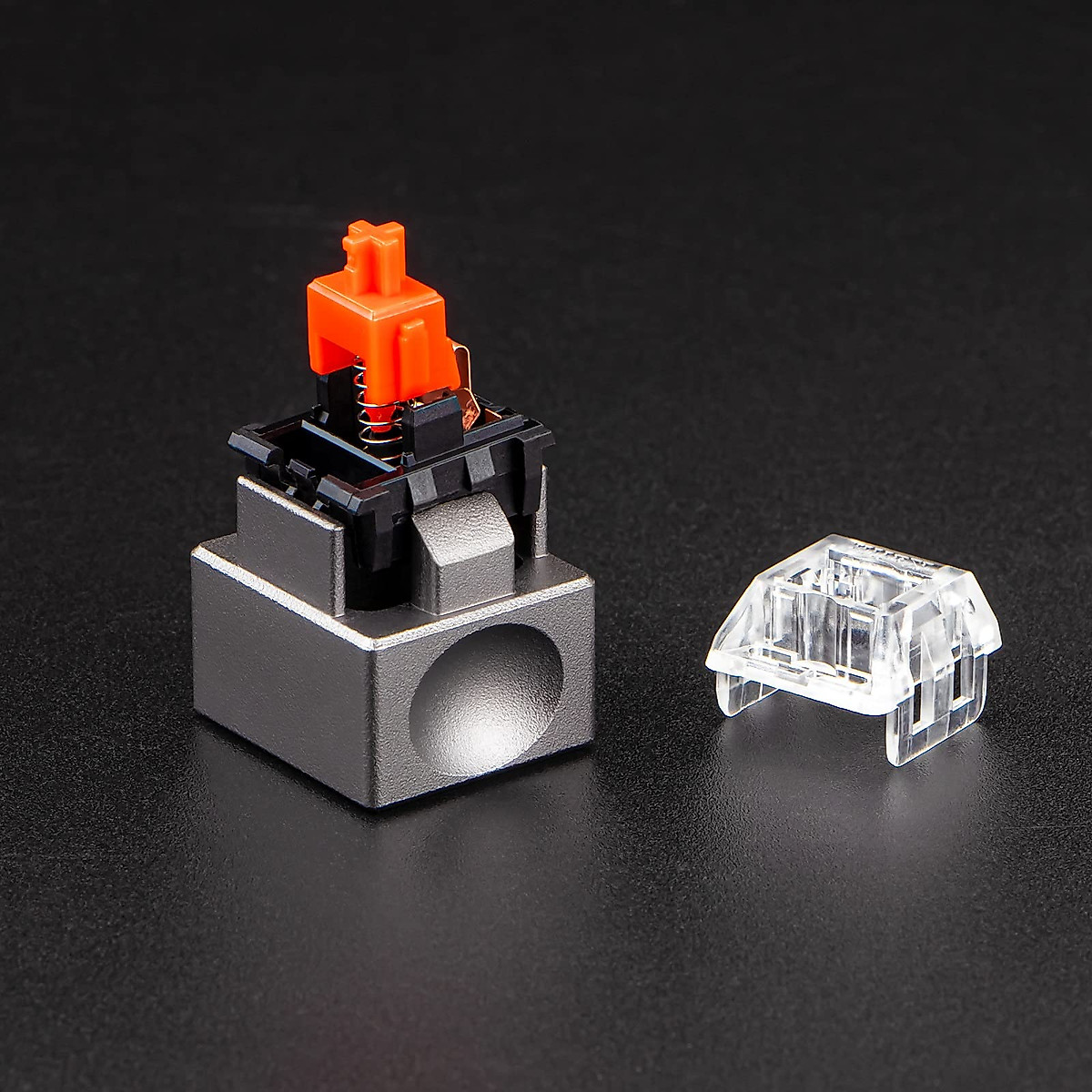 New Fashion Kingdom Metal Switch Opener Mechanical Keyboard Keycaps Lubricate Aluminum for Kailh - Gray