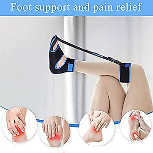 Plantar Fasciitis Night Splint for Women Men, Adjustable Drop Foot Support Stretcher for Sleeping, Achilles Tendonitis, Foot/Heel Pain Relief,M