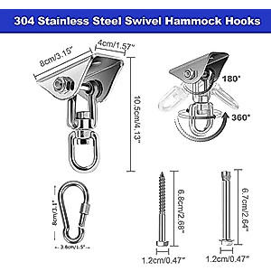 Sensory Swing + 360° Swivel Hanger,Adjustable Height Indoor Outdoor Swing for Kids, Hanging Pod Chair, Helps with Sensory Disorders, Autism, ADHD, Therapy Swing, Pod Swing Chair (size59 x110) (Blue)