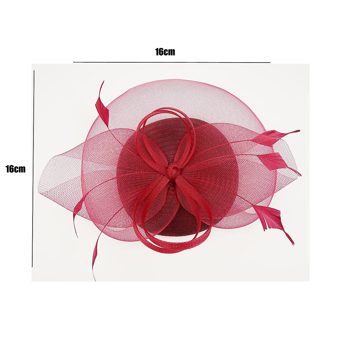 Tea Party Fascinator Kentuckys Derbys Hat Fascinator Pillbox Hat Headband for Cocktail Man Head Band (White, One Size)