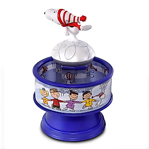 Hallmark Keepsake Christmas Ornament 2018 Year Dated, The Peanuts Gang Snoopy Skates! With Music, Light and Motion