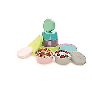 melii Stacking & Nesting Containers with Silicone Lids - 12 Pieces
