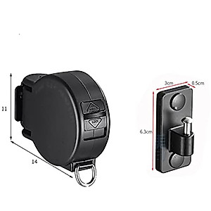 N/A Black/White Clothesline Dryer Laundry Holder Retractable Belt Wall Mounted Drying Racks Hidden Hanger ( Color : D , Size : 1 )