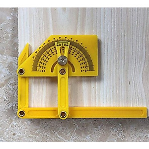 Honbay 1pc Plastic Protractor Angle Finder Measure Arm Ruler Gauge Tool