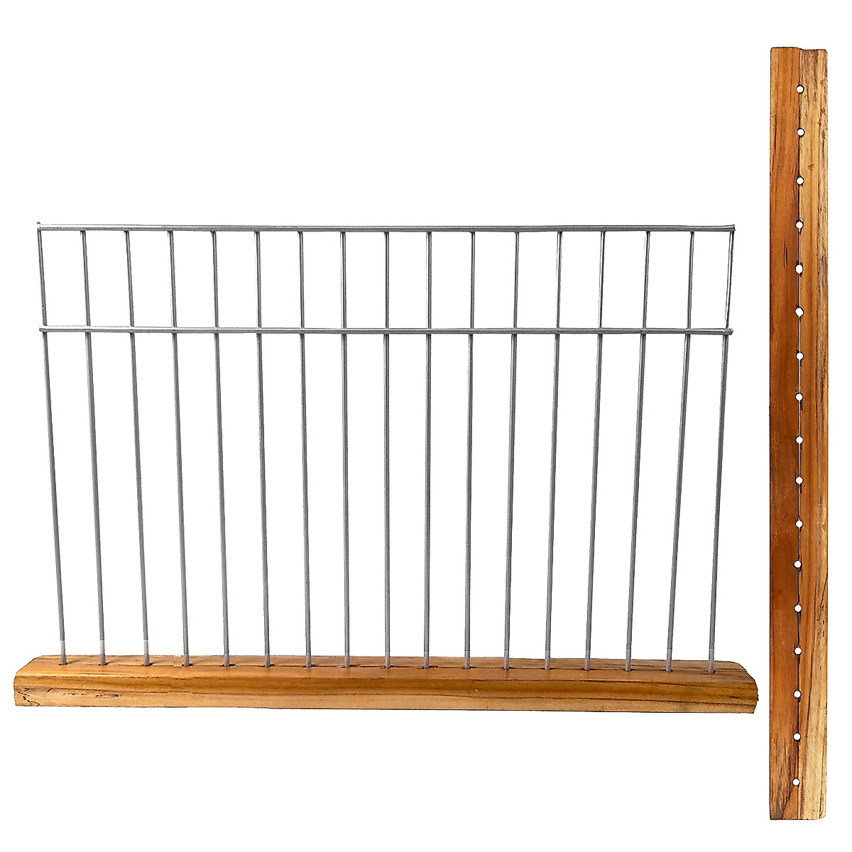 Dog Fence Barrier - Carbon Steel Fences 24" X 15" - Pack of 15 Dog Digging Fence Barrier with Wooden Guide Tool - Prevent Dog Digging Under Fence - Animal Barrier Fencing for Yard, Outdoor