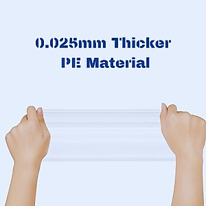 SANXINHT 5 Pack Rain Poncho Set Colorful Disposable Rain Poncho for Adults with Drawstring Hood and Sleeves(Clear)