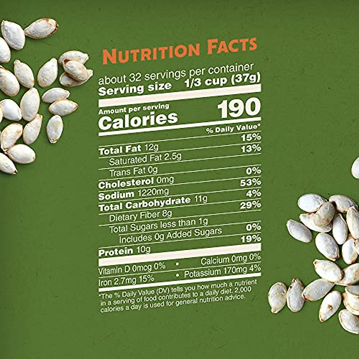 BIGS Simply Salted Homestyle Roast Pumpkin Seeds, Low Carb Lifestyle, 5-oz. Bag (Pack of 12)