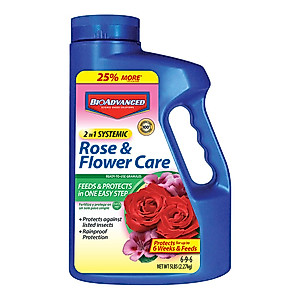 BioAdvanced 2-In-1 Systemic Rose and Flower Care, Granules For Insects, 5 lb