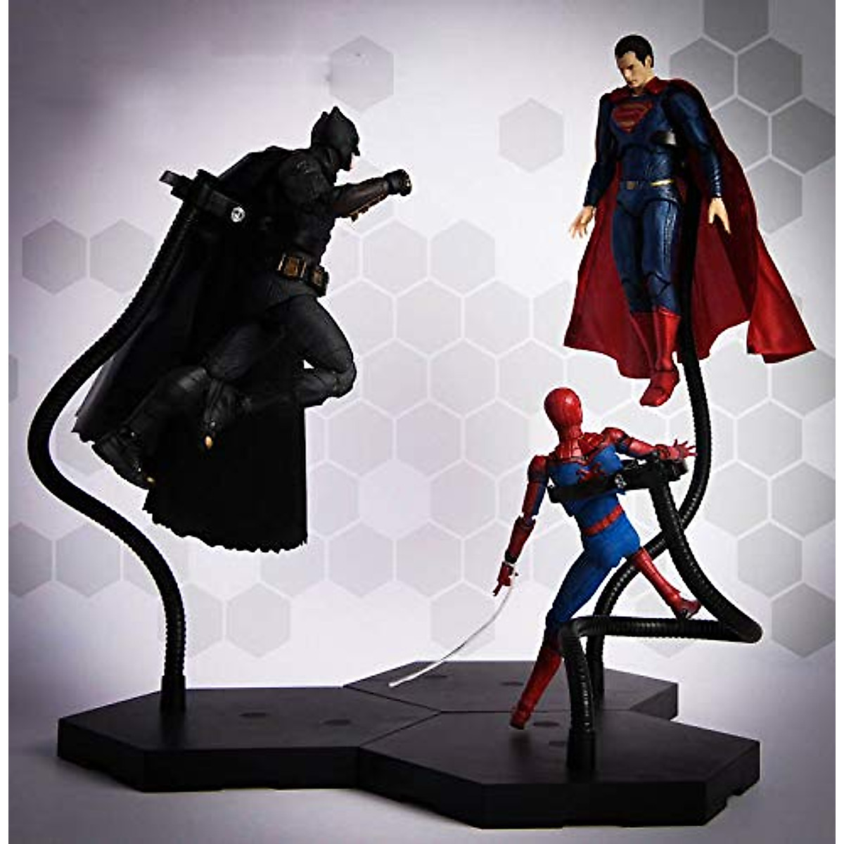Lmzauet 1/6 Scale Figure Display Dynamic Stand Base can be Spliced Holder for 12" Dolls Action Figures