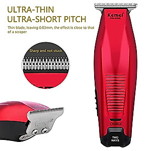 KEMEI Men's Precision Modelling DIY Hair Cutter Baldheaded Hair Beard Trimmer Professional Barber Cordless Hair Clipper Machine Rechargeable Hair Trimmers