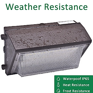 Tesoorda 120W LED Wall Pack Light with Dusk to Dawn Photocell and LED Flood Lights Outdoor, 40W LED Flood Light with Knuckle