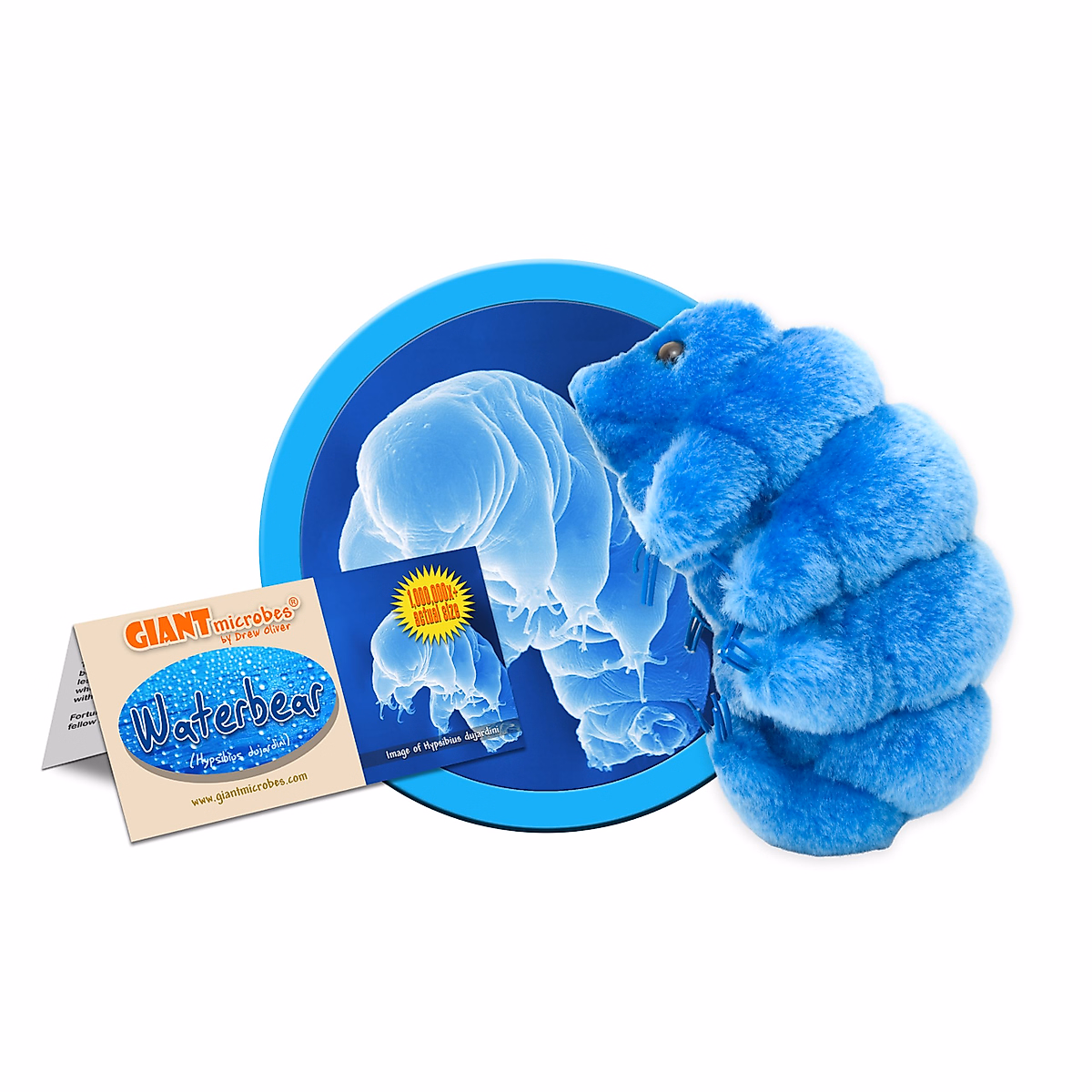 GIANTmicrobes Tardigrade Plush, Water bear Plush Toy, Biology Gifts, Microbiology Gifts, Tardigrade Stuffed Animal, Tardigrade Gifts, Tardigrade Toy
