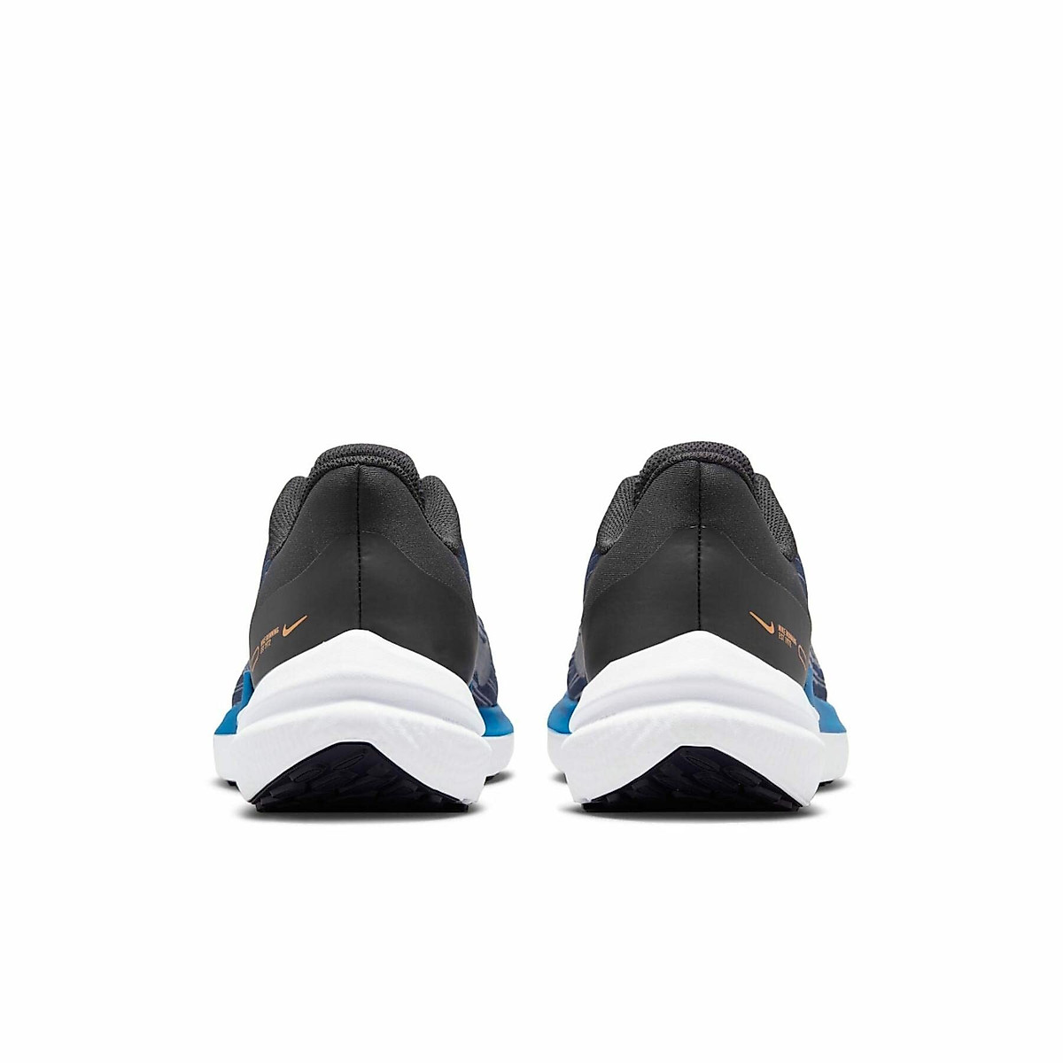 Nike Mens Air Winflo 9 Running Shoe, Obsidian/Dk Marina Blue-Black, 10.5 M US