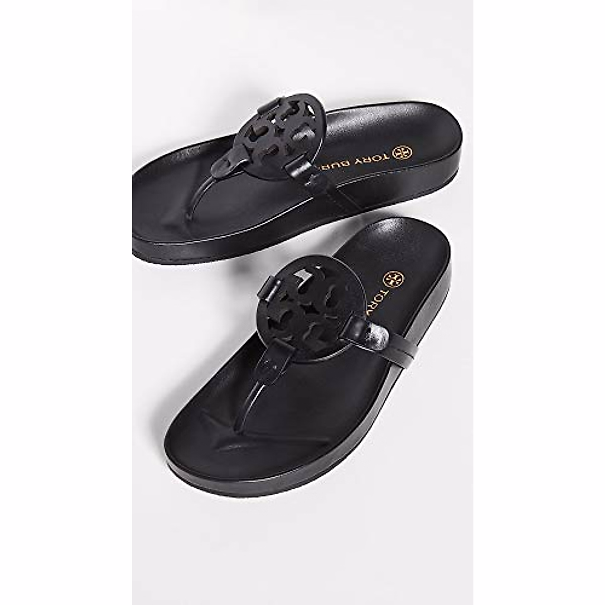 Tory Burch Women's Miller Cloud Sandals, Perfect Black, 8 Medium US