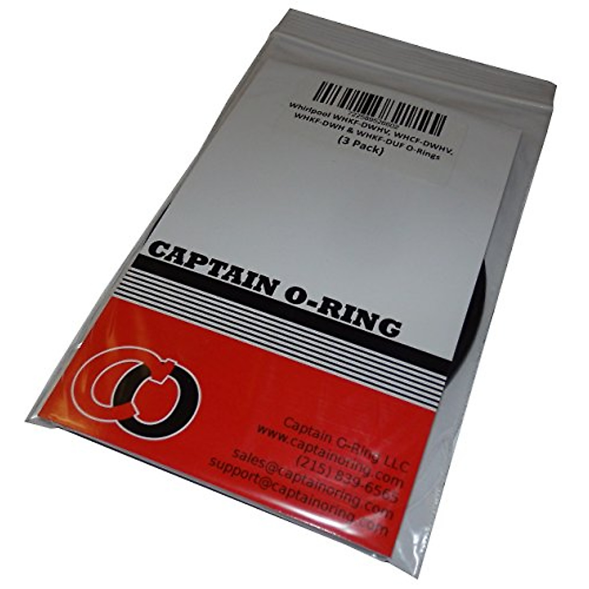 Captain O-Ring - (3 Pack) Replacement WHKF-C8 O-Rings for Whirlpool WHKF-DWHV, WHKF-DWH & WHKF-DUF Water Filter Housing