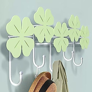 ULTRAWAVE Coat Rack Wall Mount Entrance Door Rear Porch Hanging Hanger Wall Hanging Key Hook Wall Creative Clothes Hook Rack Bathroom Coat Rack Coat Hooks (Color : A)