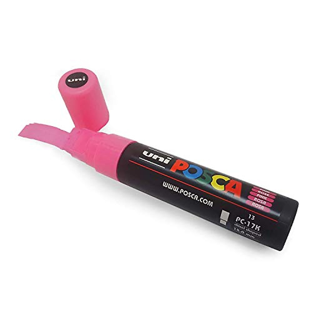 UNI-Ball POSCA Marker Pen PC-17K - XXL Chisel Tip for Large Backgrounds - Full Range of 10 Colours