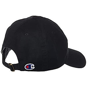 Champion unisex adult Ameritage Dad Adjustable Cap Headband, Medium Black, One Size US