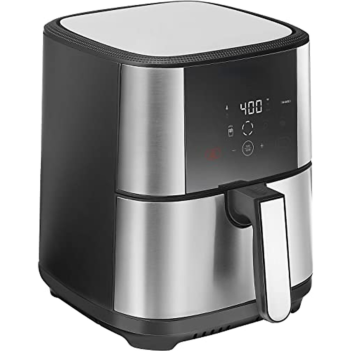 Touch Digital Air Fryer, 5 Qt, Stainless Steel, With 4 Built-in Cooking Functions, Built-in LED, Intuitive Digital Control, Suitable For Dining Room or Kitchen Etc, Silver