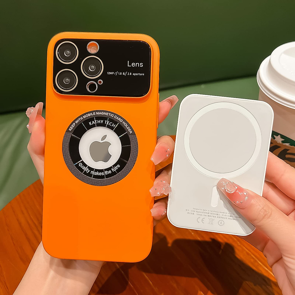 COOWEEK Magnetic iPhone 13 Pro Max Case - Full Camera Protection, Compatible with MagSafe (6.7 inches), Black