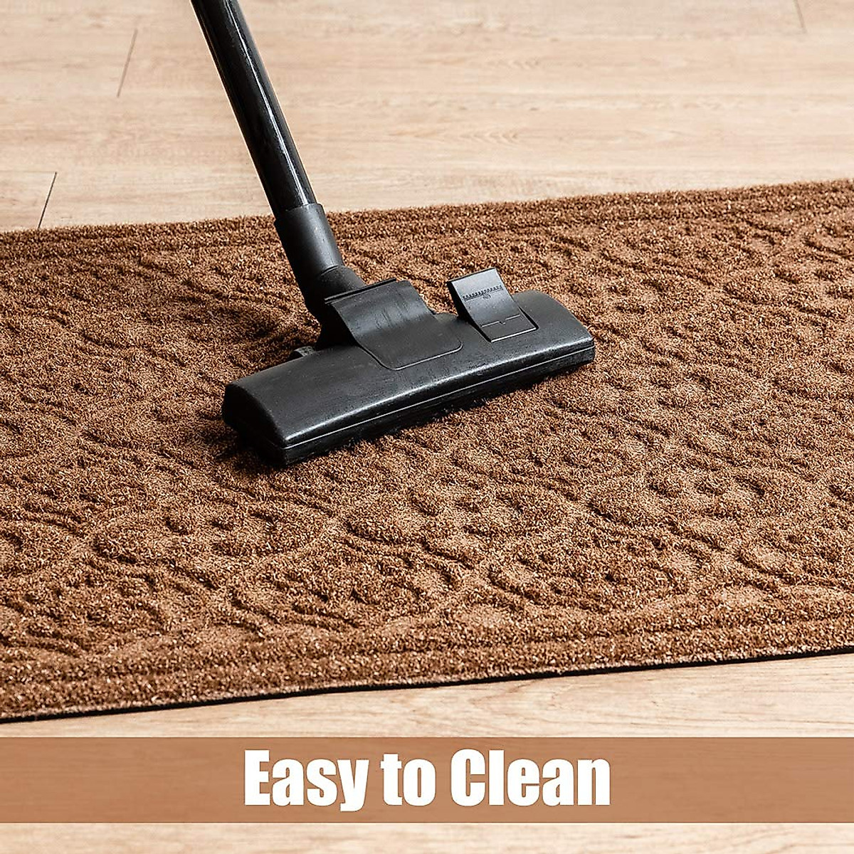 MAT 7-BANQUET Indoor Outdoor Door Mats 36" x 24", Waterproof All-Season WeatherMax Doormat, Heavier Durable Natural Rubber, Dry Out Easily, Non-Slip, Low Profile, Easy Clean Patio Entrance Mat, Brown