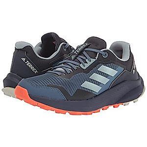 adidas Men's Terrex Trailrider Trail Running Shoe, Wonder Steel/Magic Grey Met/Impact Orange, 10