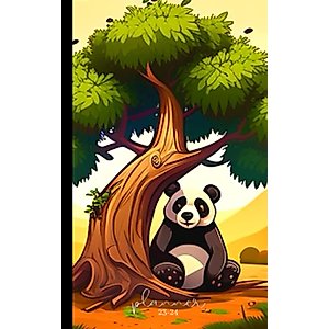 2023-2024 PLANNER: "PANDA" Weekly planner. September 2023 to August 2024. Weekly. Annual, monthly and weekly calendar. Timetable. 6 x 9 inches. 139 pages.
