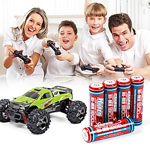 HYPERPS (8-Pack) 1.2V AA 1800mAh Ni-MH Rechargeable Battery for High-Drain Devices, Quick Charge