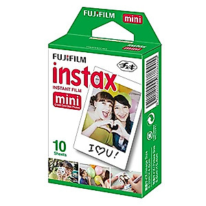 FUJIFILM INSTAX Mini 12 Instant Film Camera (Lilac Purple) Bundle with Fuji Instax Instant Film Single Pack, 10 Prints | Protective Case Purple | Photo Album Purple | Travel Stickers (6 Items)