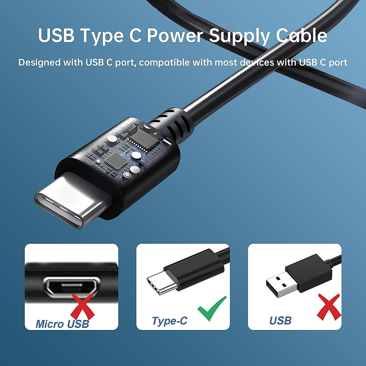 5V 2A USB C Power Adapter for Beats Flex Headphones, Beats Studio 3, JBL Charge 4, JBL Charge 5, JBL Pulse 4, JBL Flip 5, Flip 6, JR POP, Endurance Peak 2 Charger Cord