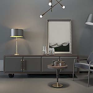 4pcs 40mm Height Brown Eucalyptus Wood Round Bun Furniture Feet Sofa Cabinet Couch Legs