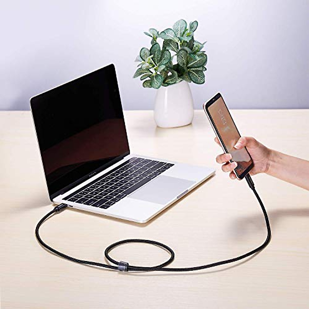 Works Professional Dual PDUSB-C PDUSB-C for Microsoft Surface Duo 2 Cable Gen2 USB 3.1 with 100W +10Gbps Quick Charge Data Speeds. (1.2M4Ft)