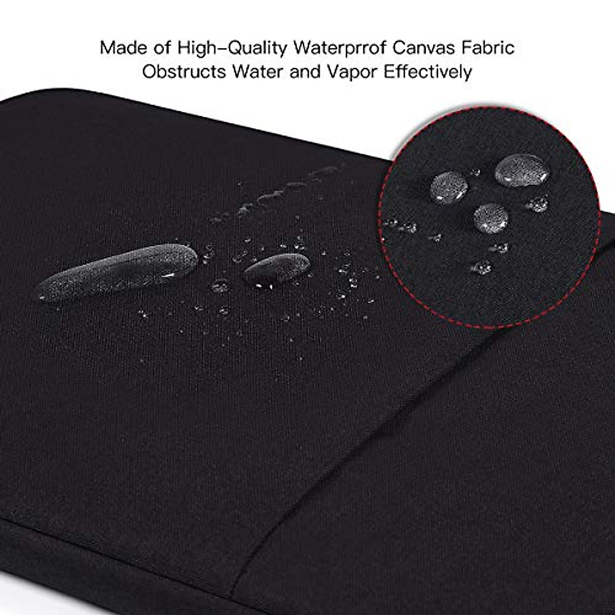 15.6 Inch Laptop Sleeve Chromebook Case for HP Envy x360/Pavilion 15.6, Acer Aspire 5/Nitro, ASUS Vivobook 15, Dell Inspiron 15 3000 5000, Lenovo Ideapad Thinkpad, Black