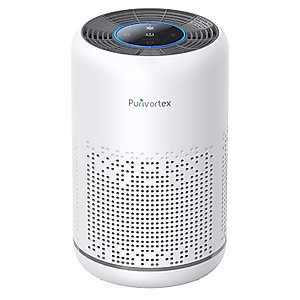 Air Purifiers for Bedroom, HEPA Air Purifiers, Air Cleaner for Smoke A11ergies Dander Hair Odor, Portable Air Purifier with Fragrance Sponge Sleep Mode Speed Control - AC300